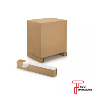 Pied adhésif carton