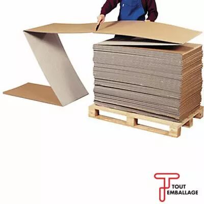 Carton ondulé et plaque intercalaire