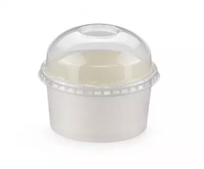 Pot carton à dessert et/ou couvercle